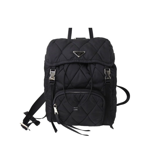 Prada | Bags | Prada Quilted Rucksack Black Backpack Nylon | Poshmark